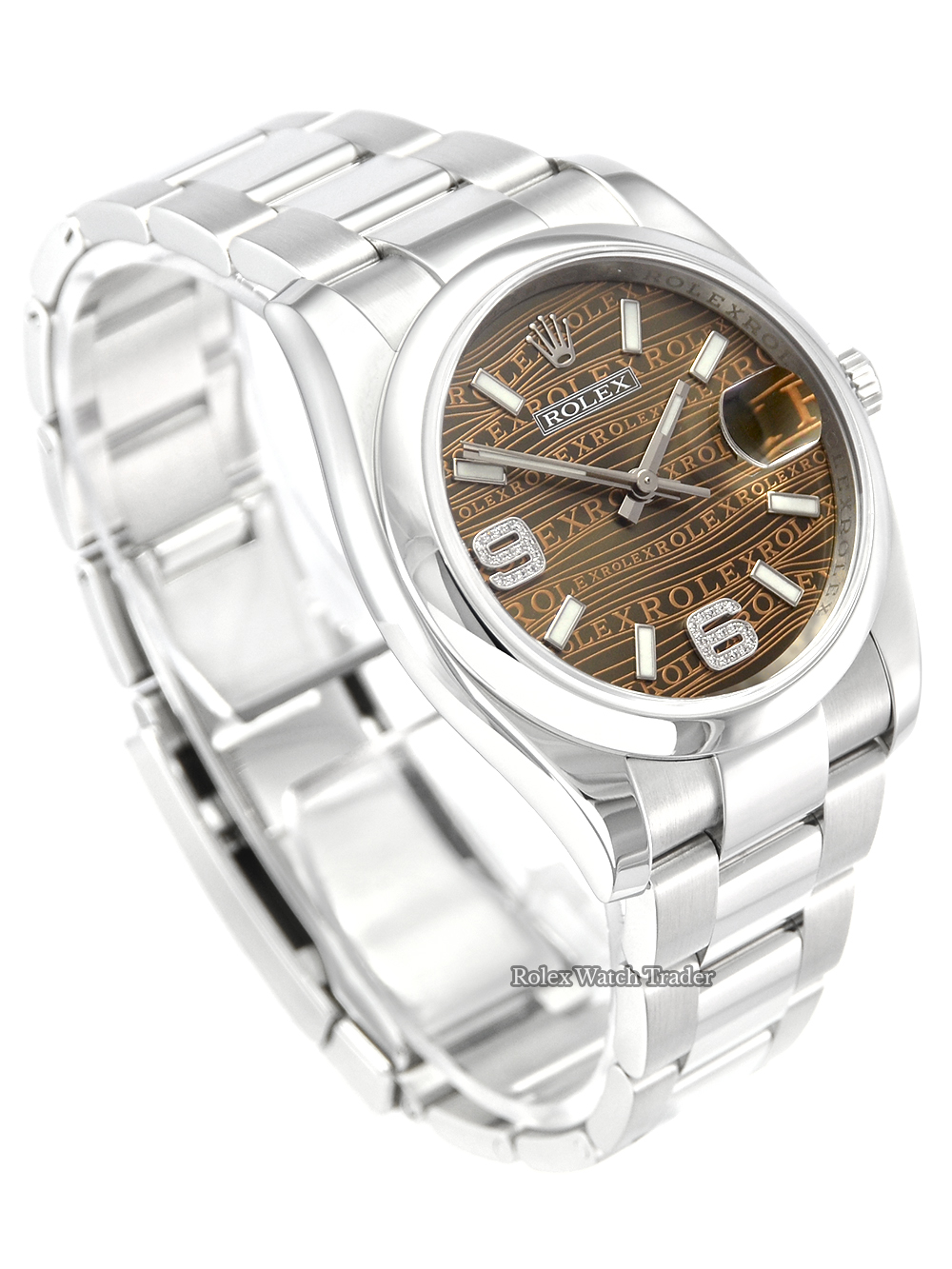 Buy Rolex Datejust 116200 • Bronze Wave Jubilee Dial