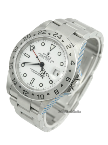 Buy Rolex Explorer II 16570 White Dial • Rolex Watch Trader